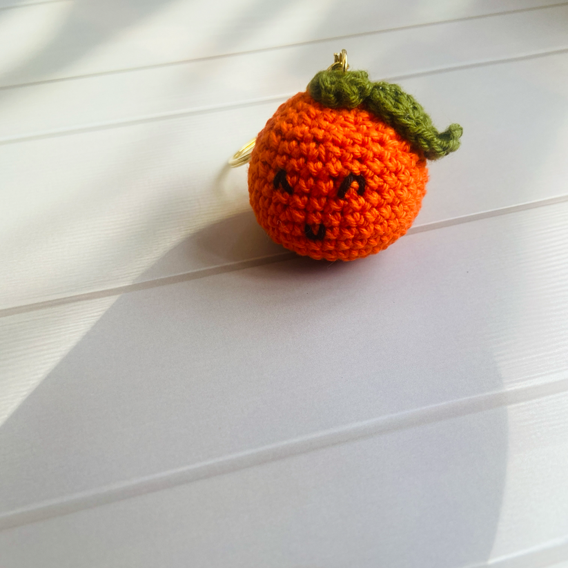 Orange Fruit Keychain – Coos and Kisses