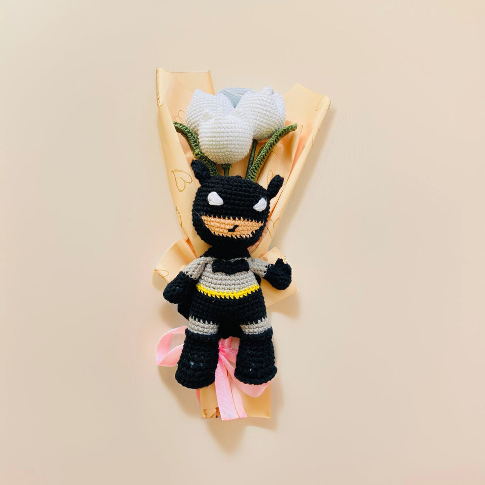 Custom made Batman Bouquet – Coos and Kisses